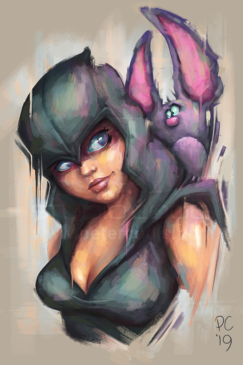 how to draw night witch clash royale