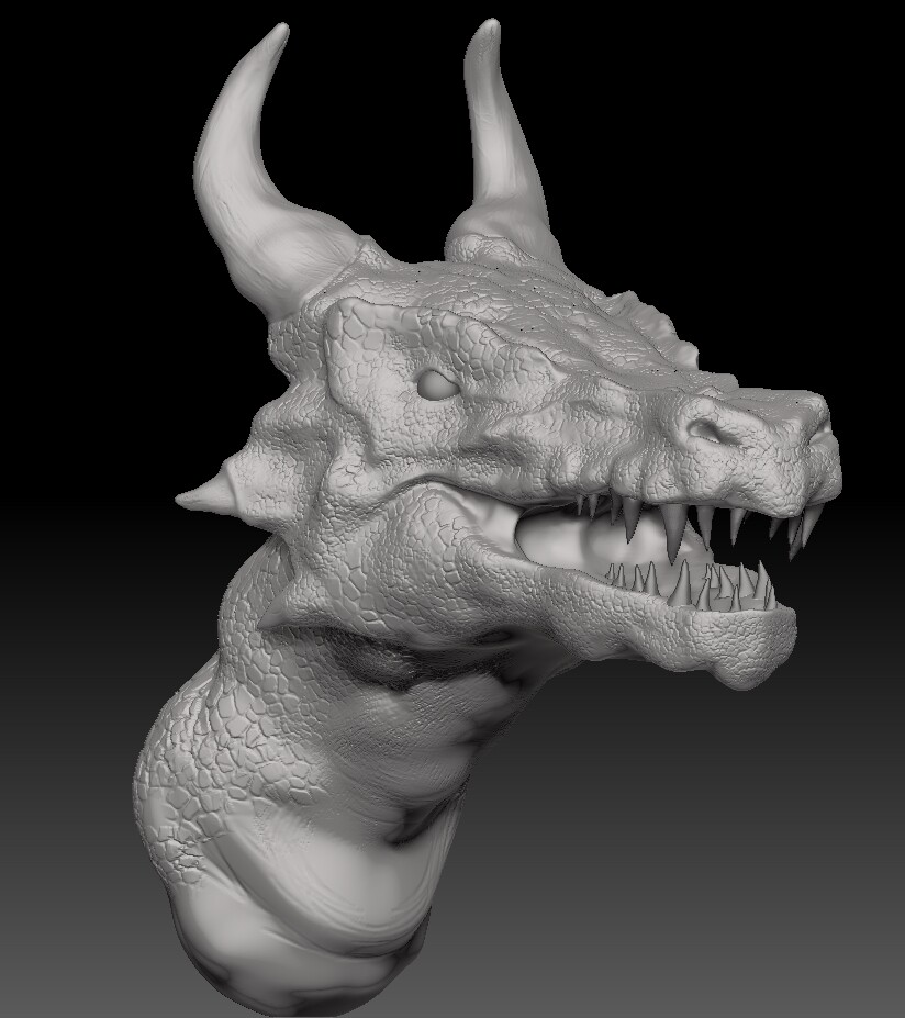 ArtStation - Dragon head