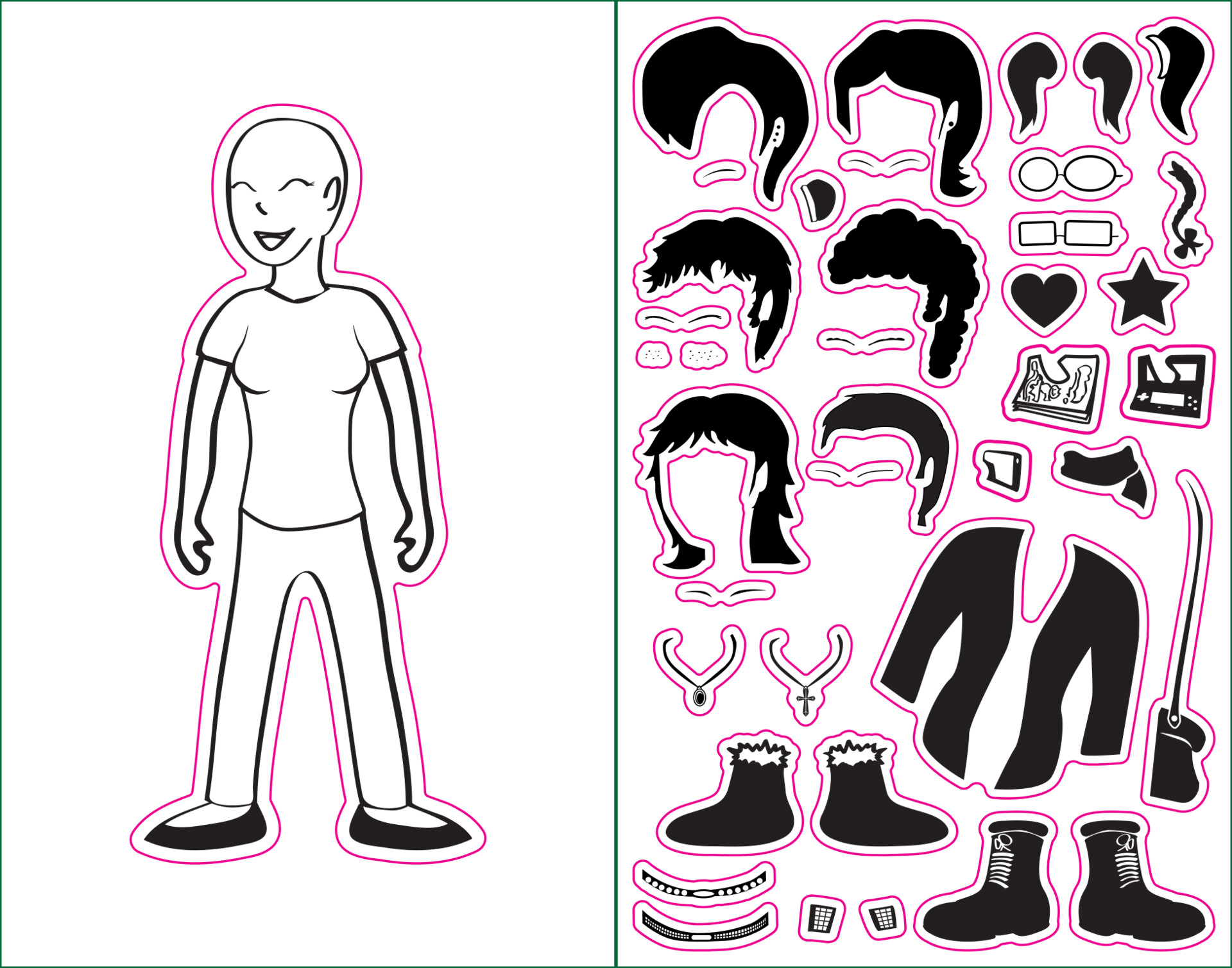 ArtStation - Family Stickers Girl