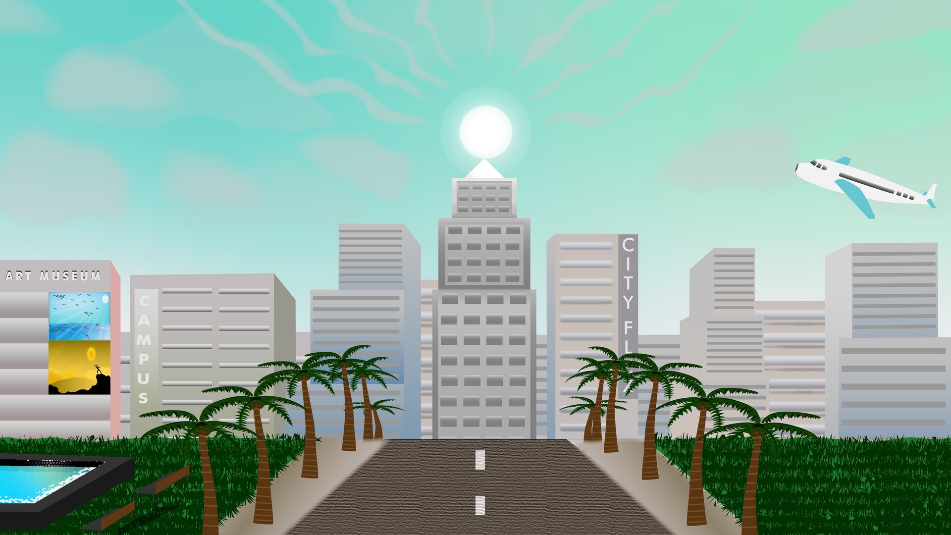 ArtStation - City illustration Jedi style, Kayode Oseni