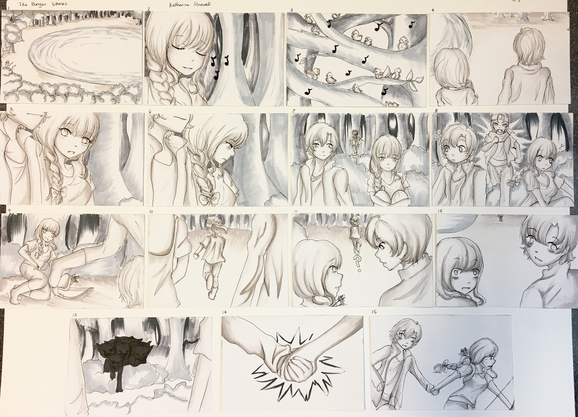 how to draw hunger games things