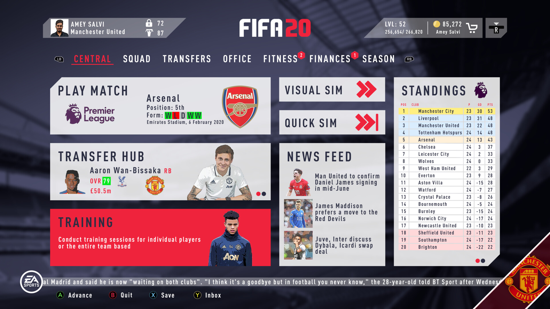 Amey Salvi - FIFA 20 Concept UI