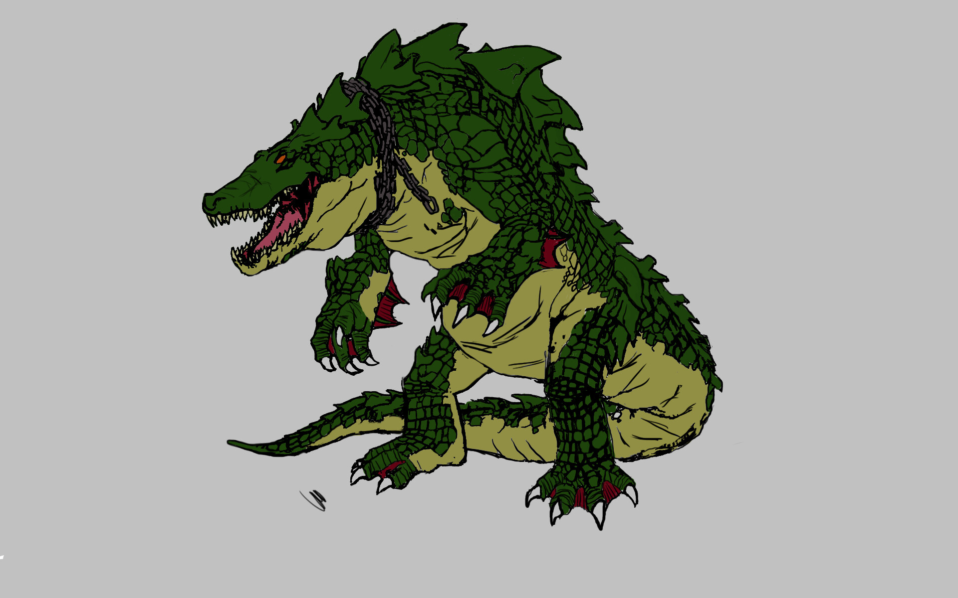 ArtStation - Gator Monster