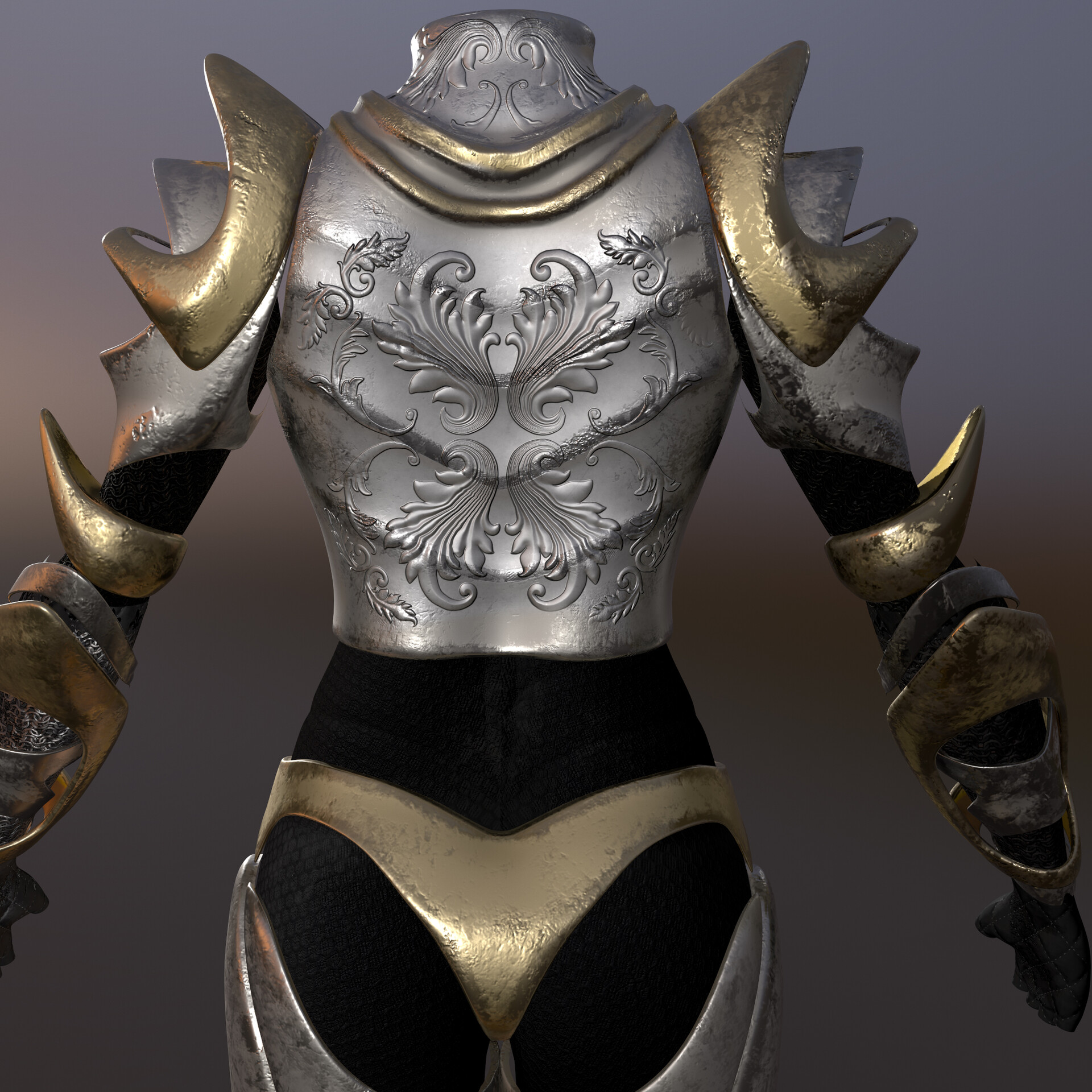 Mohamed Adel - Full heavy armor for Warrior female character V.02 😃