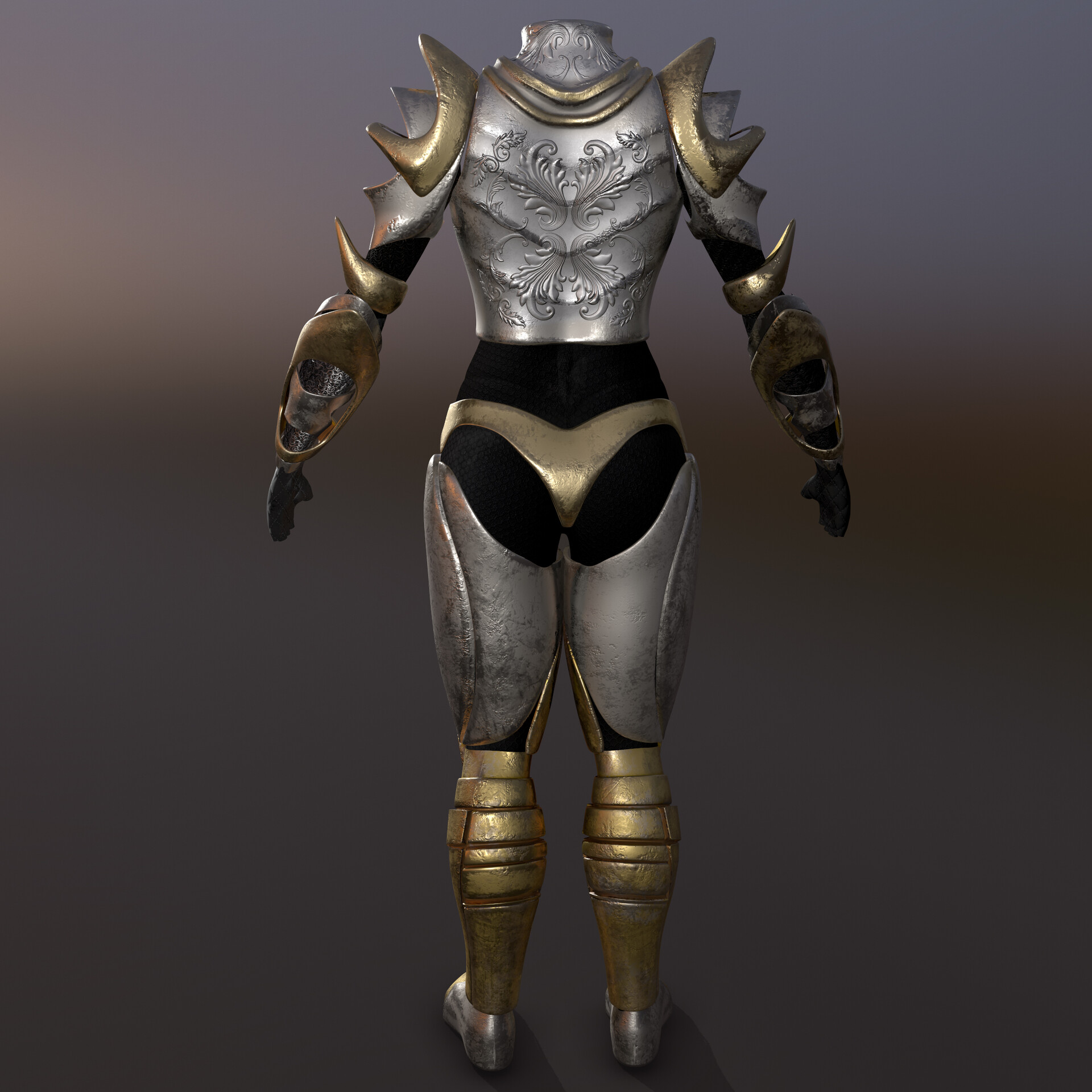 Mohamed Adel - Full heavy armor for Warrior female character V.02 😃