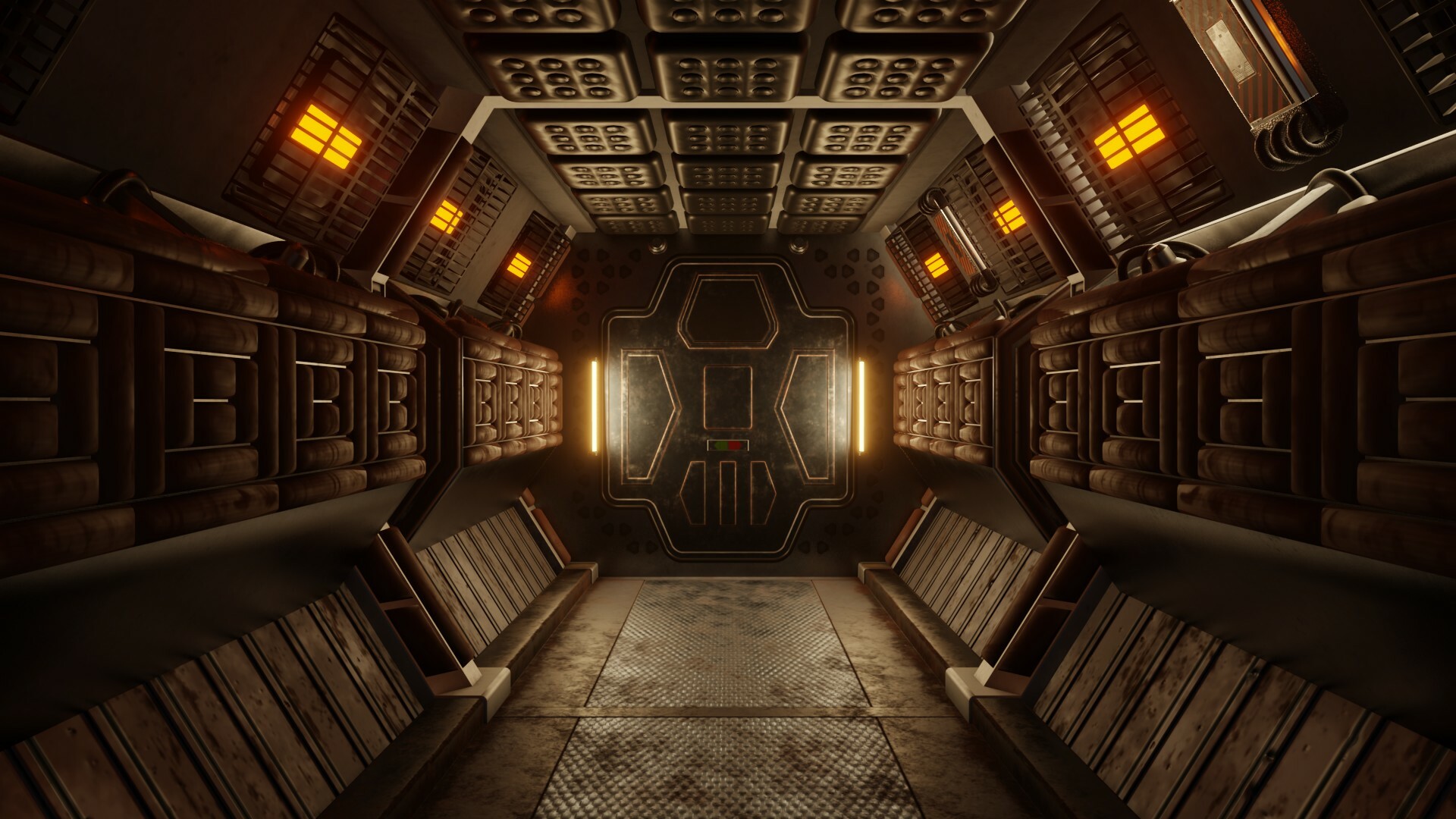 ArtStation - Alien Isolation Hallway Fanart