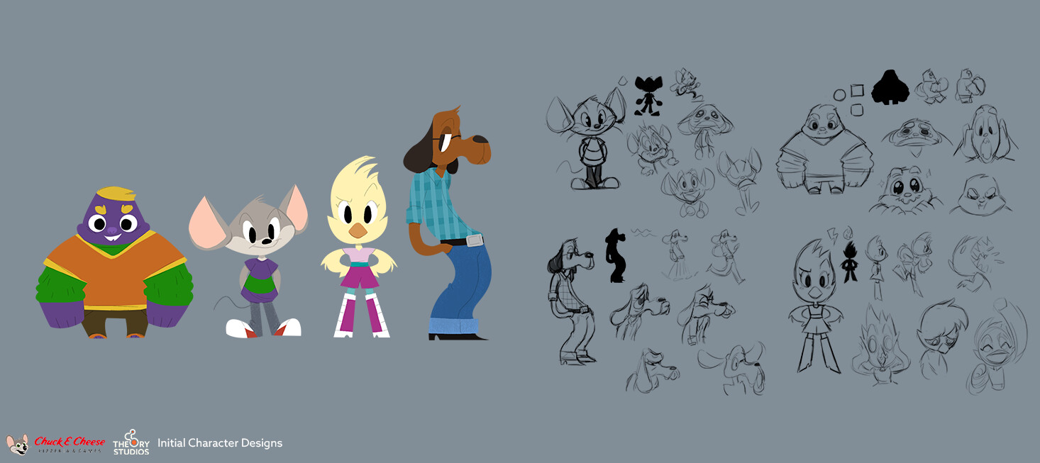 ArtStation - Chuck E. Cheese - Character Sheets