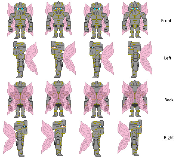 ArtStation - Maths RPG Game Project - Fairy Knight (idle)