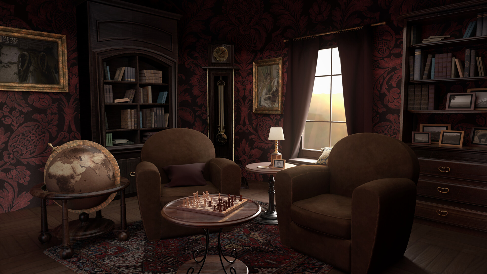 ArtStation - Vintage library