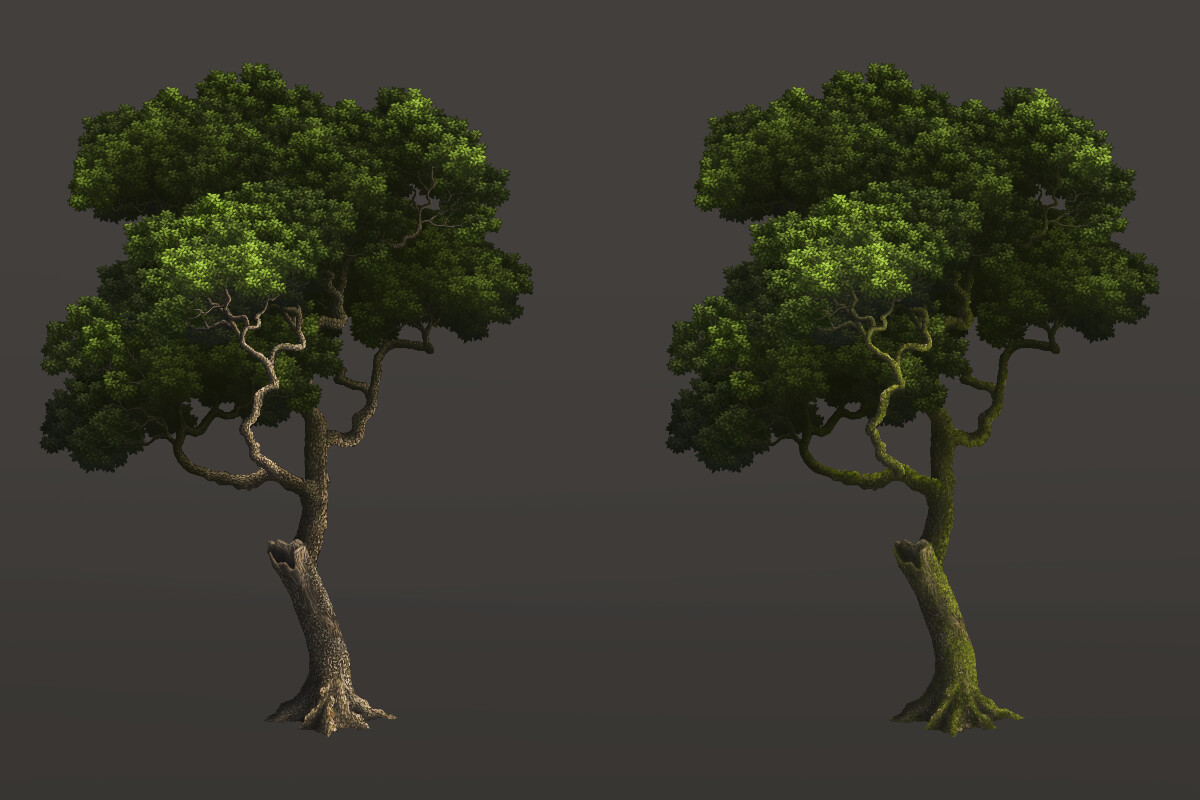 ArtStation - Oak Tree Model 1