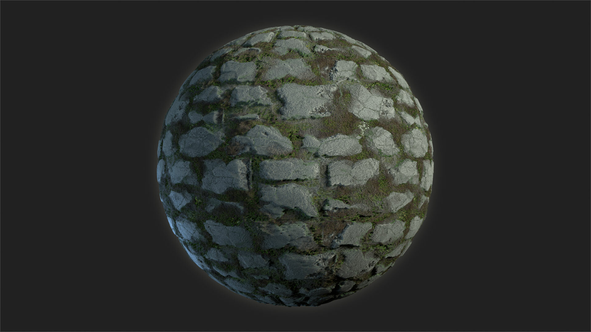 ArtStation - Mossy Stone Material Study