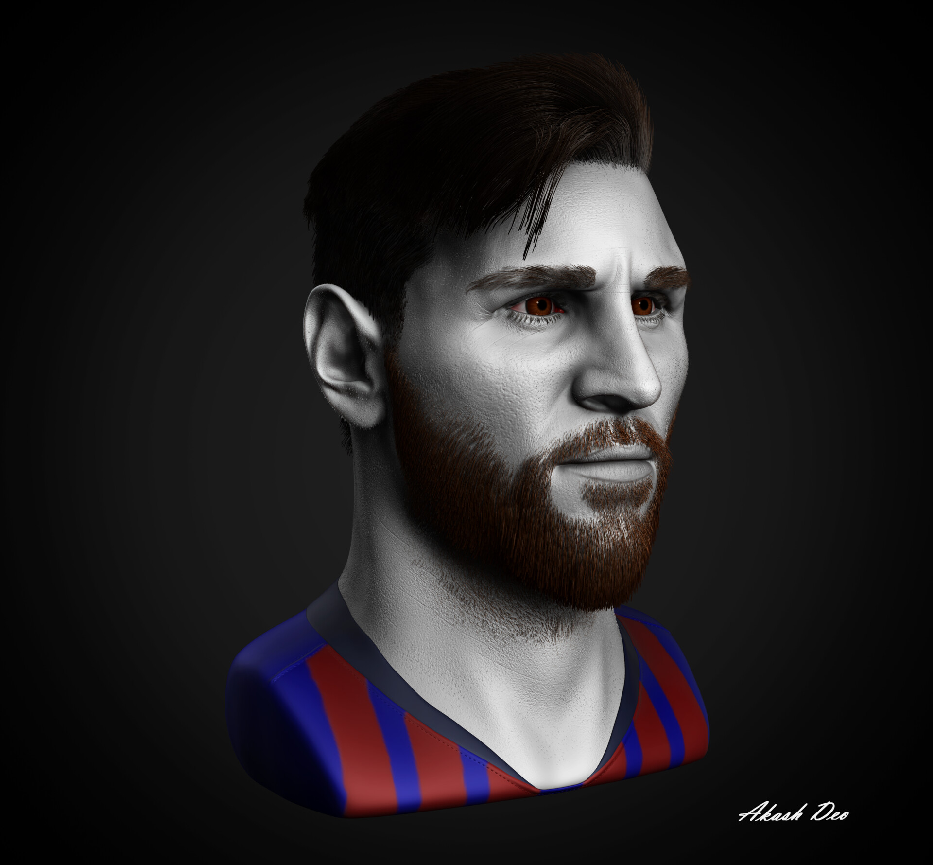 ArtStation - Lionel Messi - Likeness Portrait