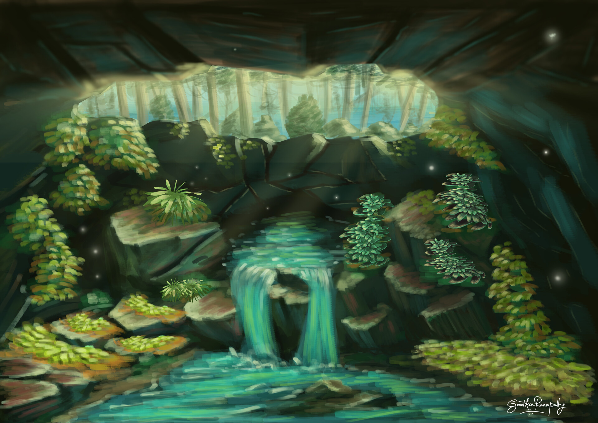 ArtStation - Cave Environment art