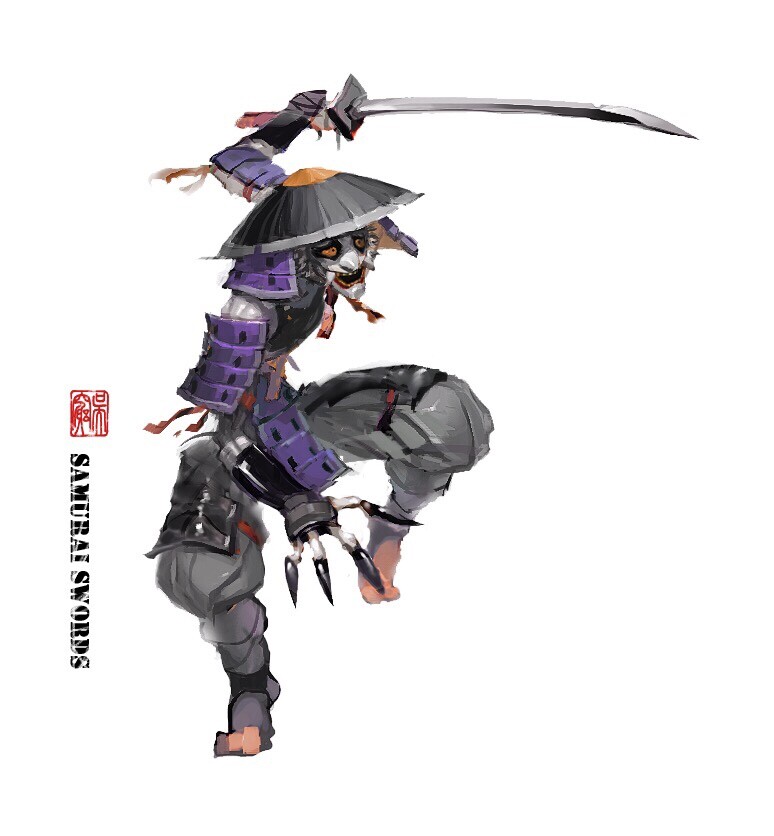 Anime Samurai Concept Art