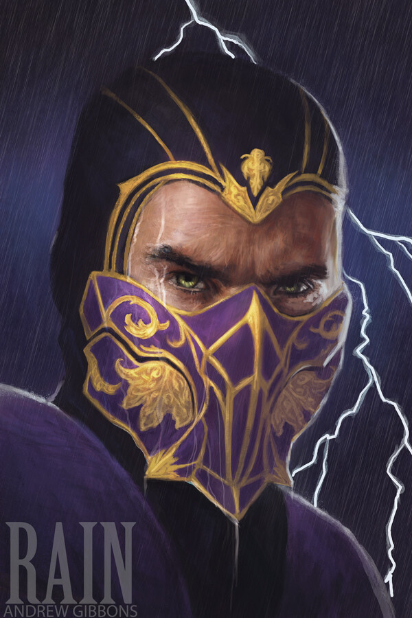 how to draw rain mortal kombat