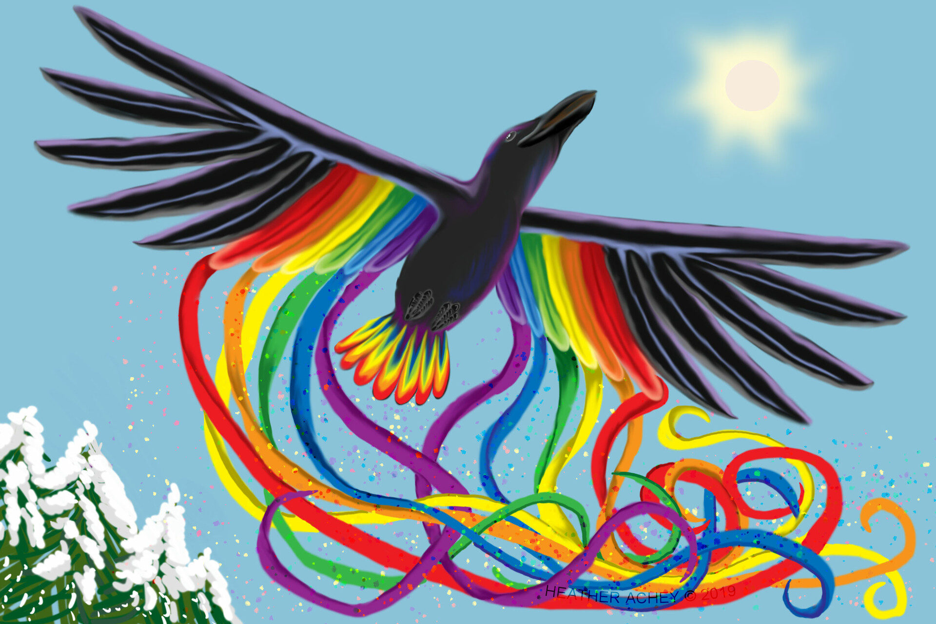 ArtStation - Rainbow Crow Pride