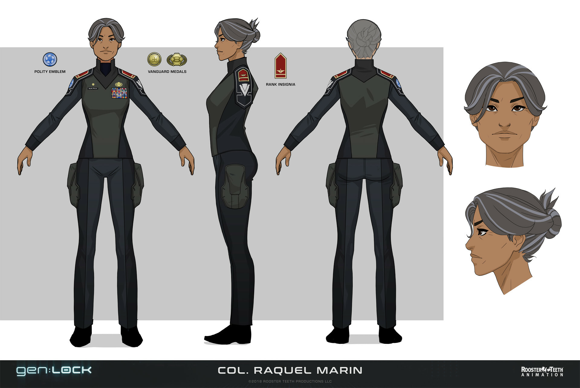 Larissa Angus - Gen:LOCK Chase Vanguard Military Dress / Col. Marin