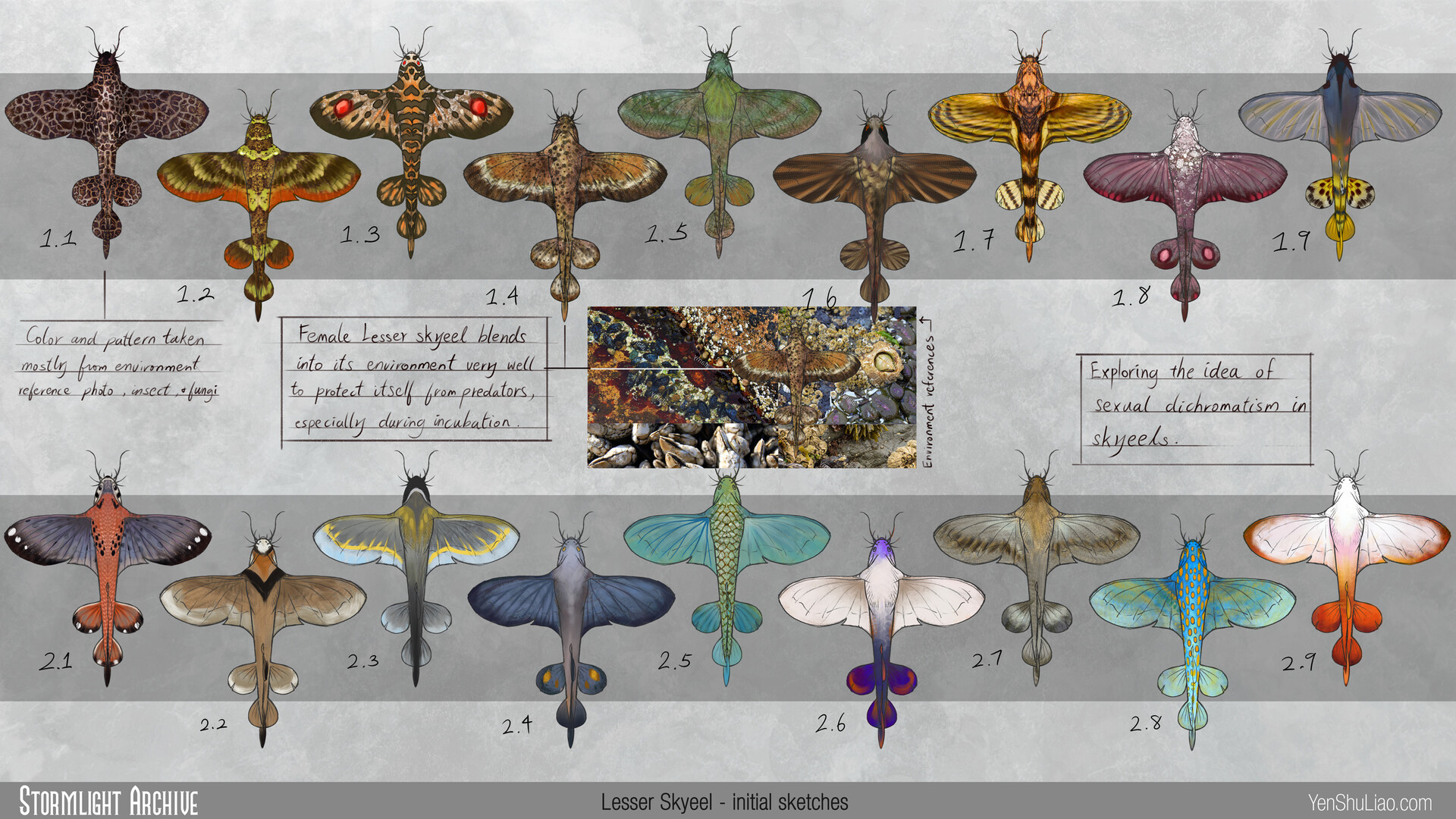 Art of Yen - The Stormlight Archive - Lesser Skyeel