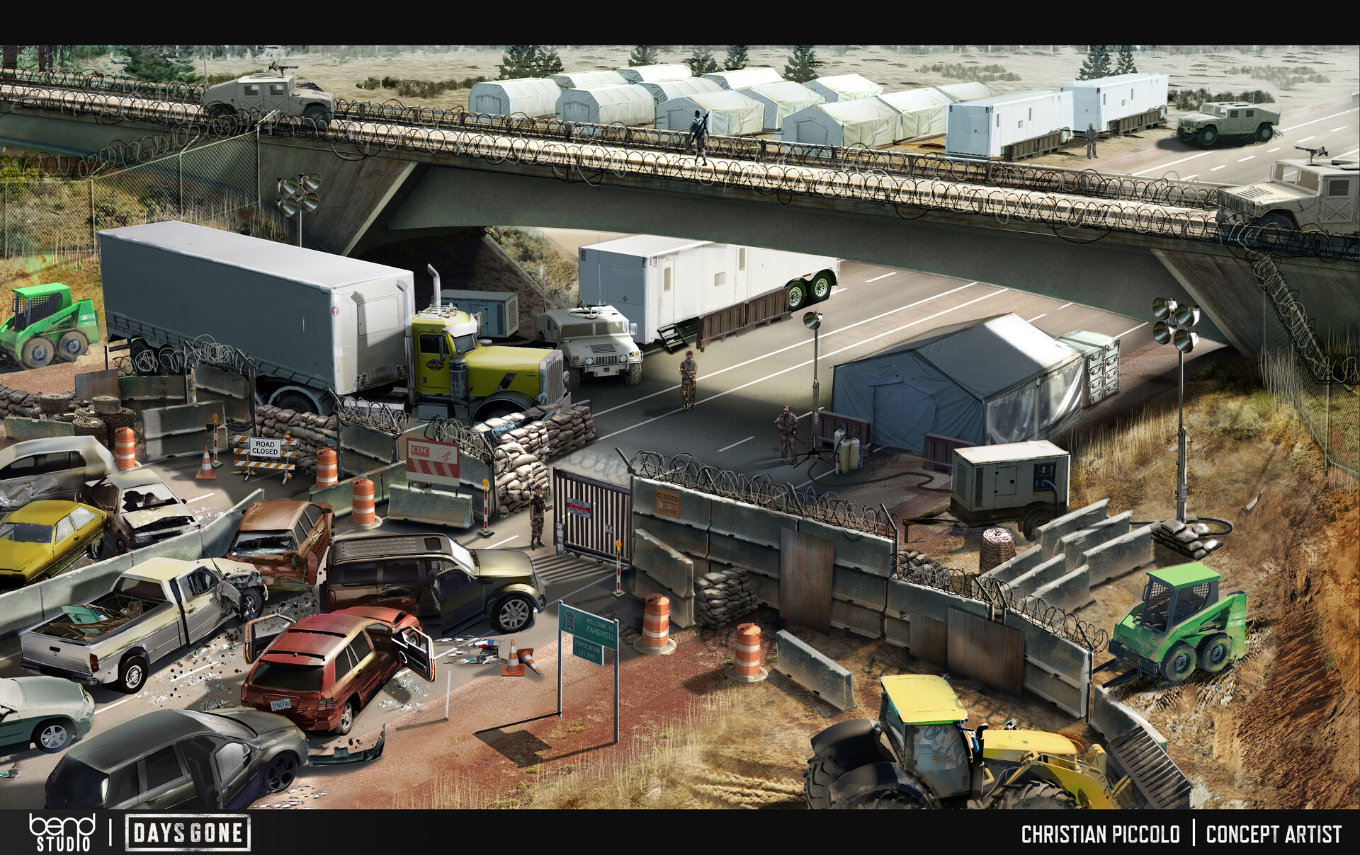 ArtStation - Days Gone- Roadblock