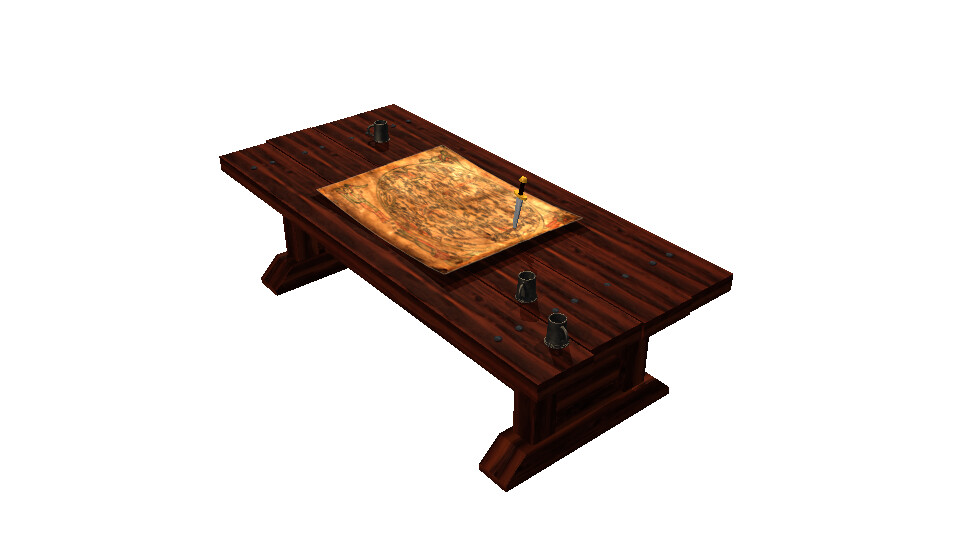 ArtStation - Medieval Table Prop