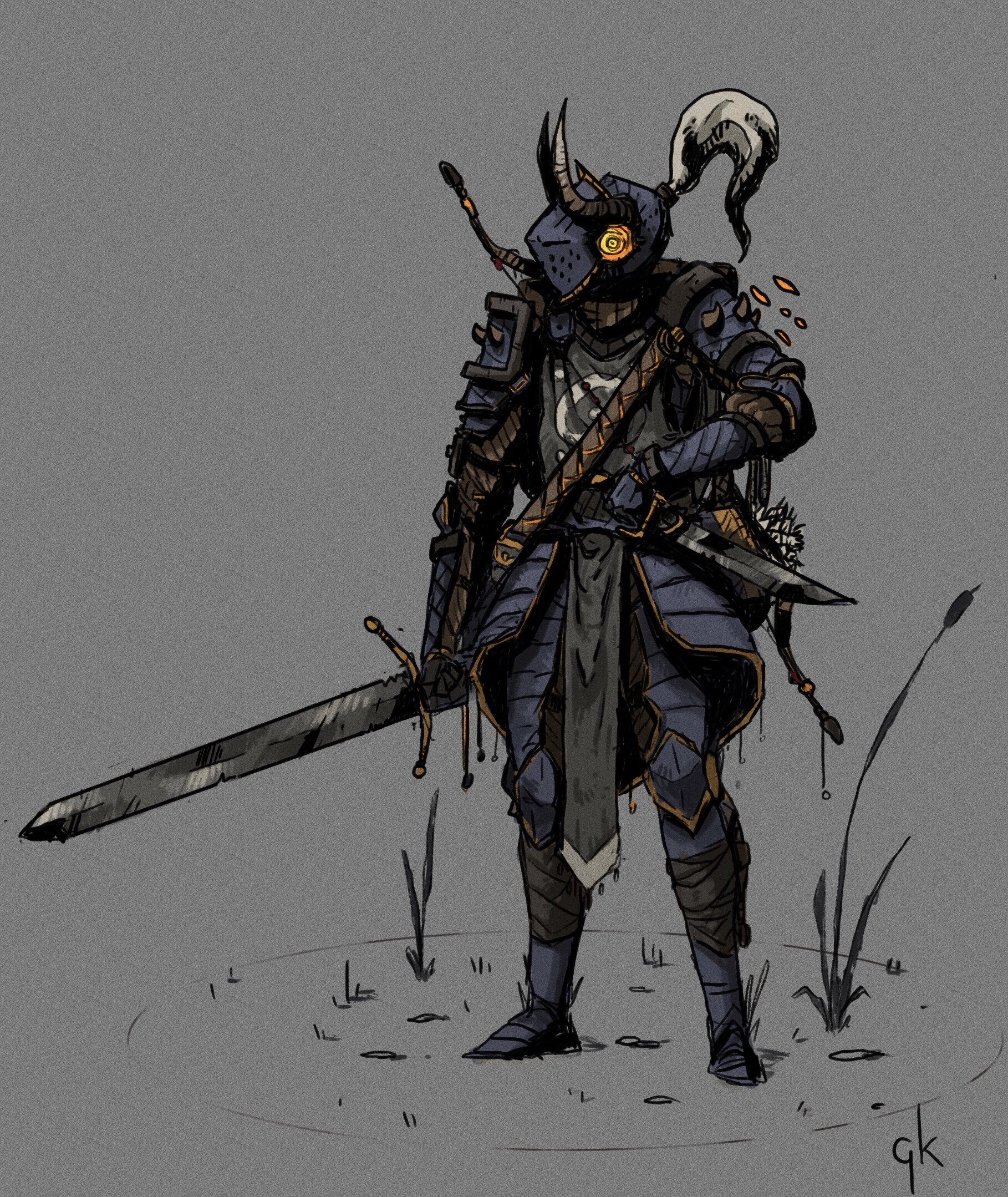 ArtStation - Ironstrike, the one who stood against the dark.