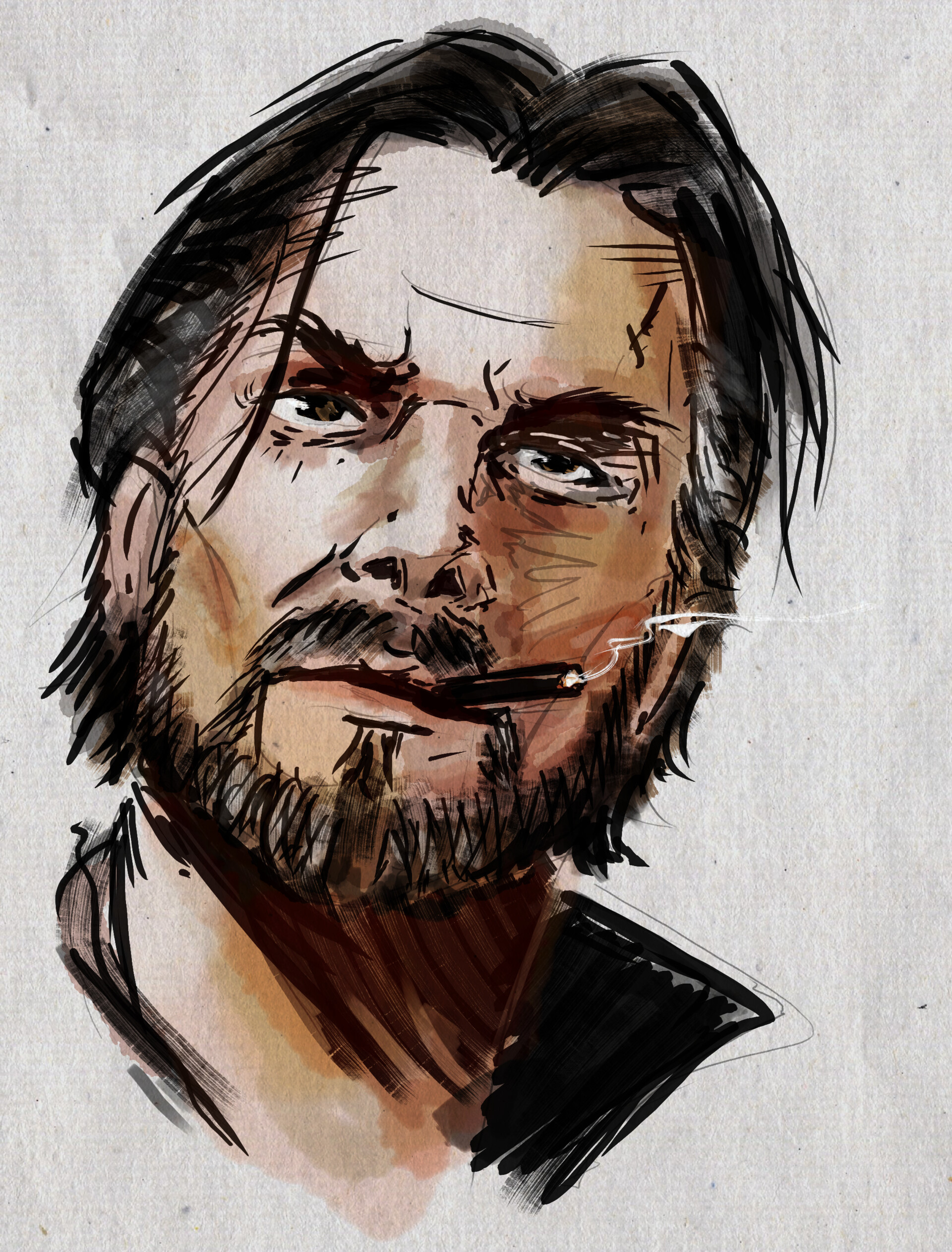 ArtStation - Jim Raynor, watercolor study