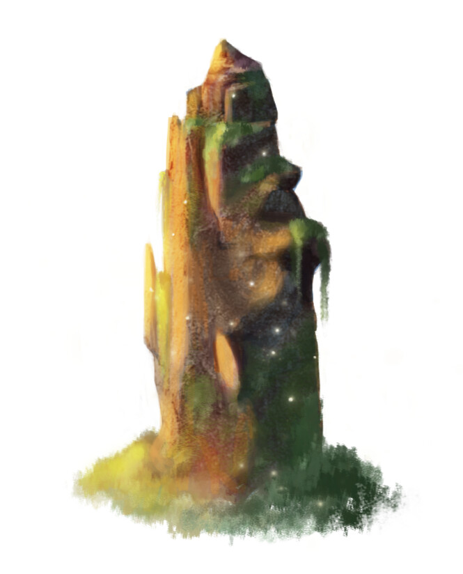 ArtStation - Rock painting