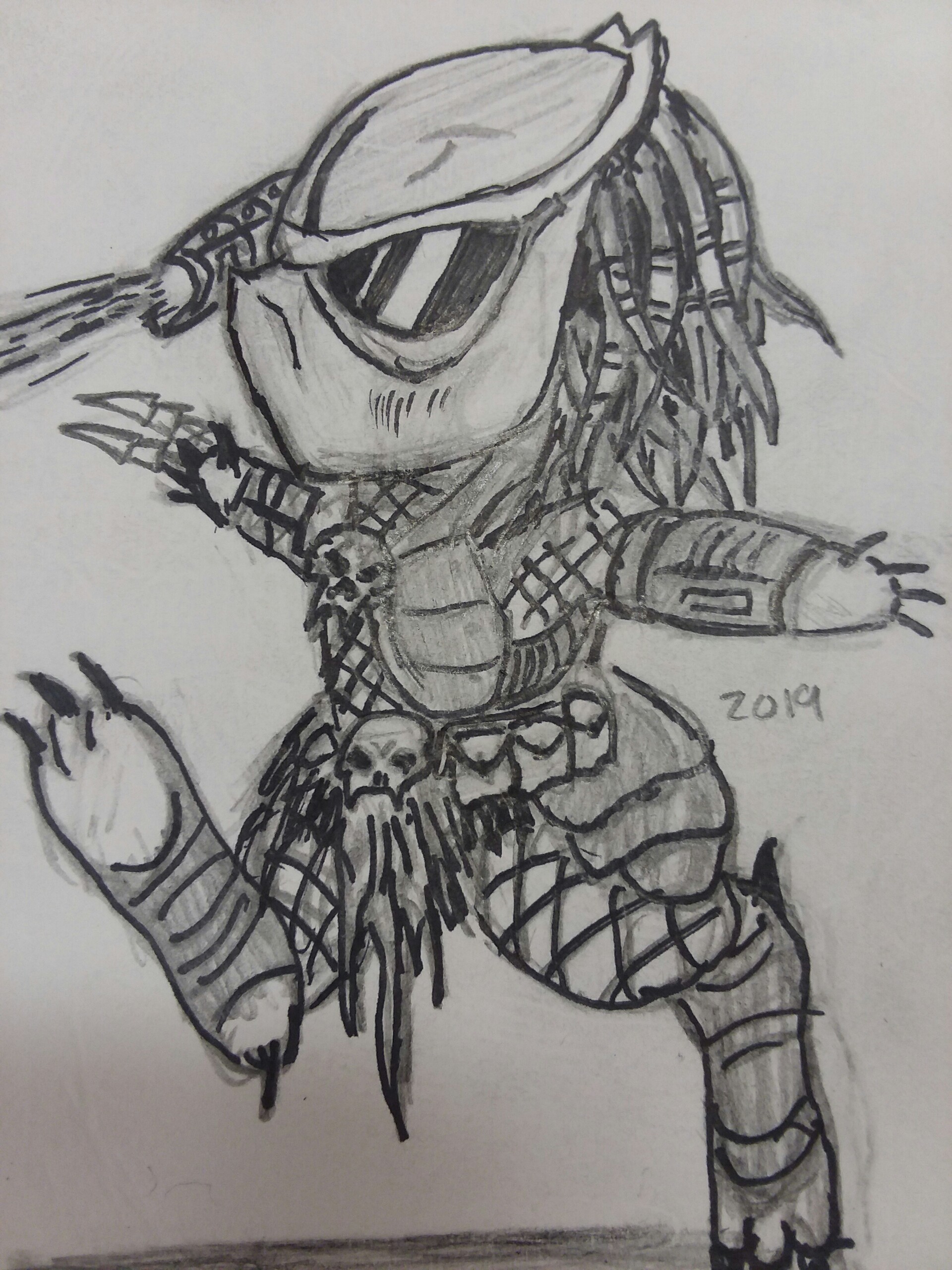 how to draw chibi predator