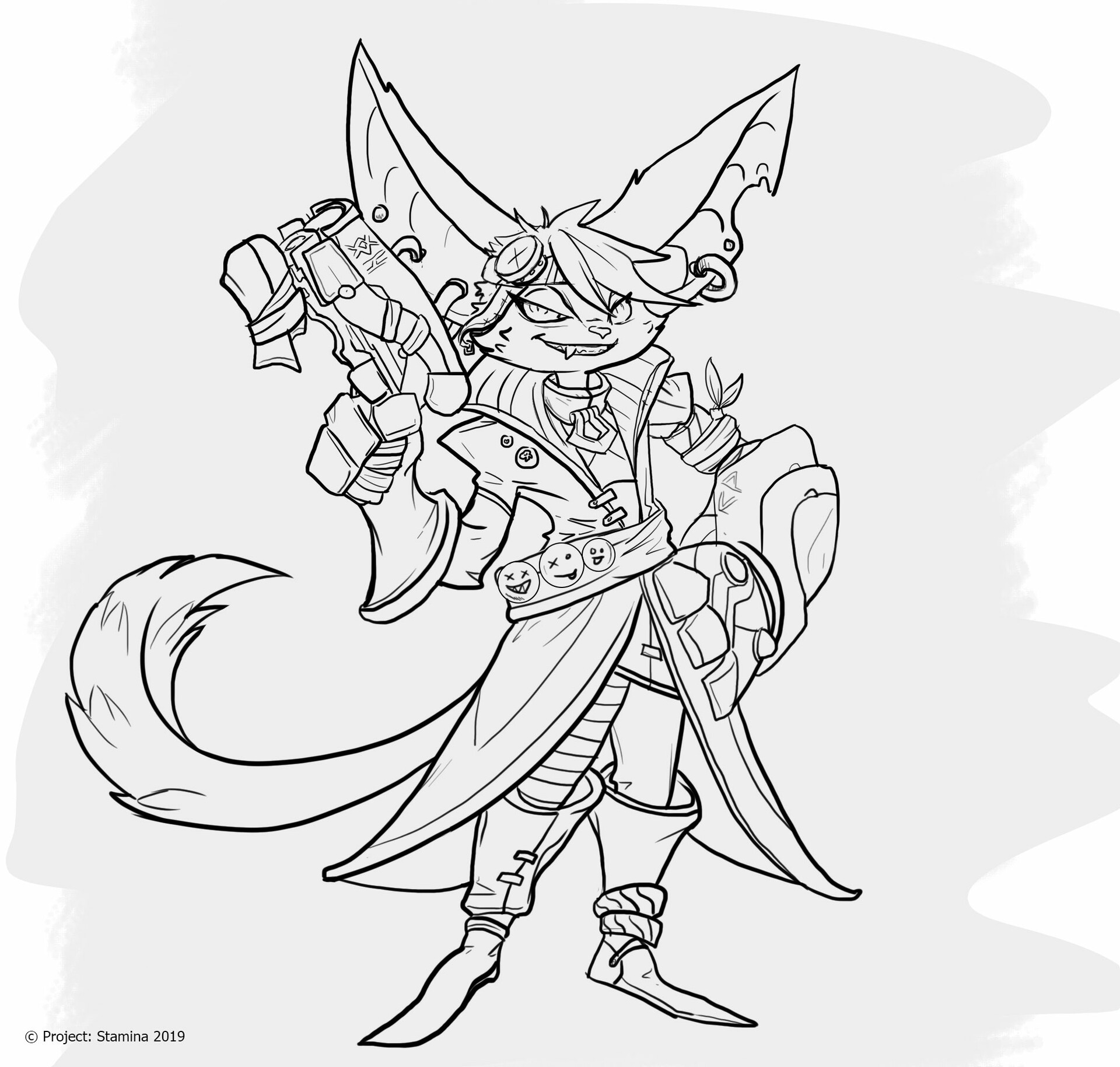 Danielle (Falco) DiFalco - Keera Character Concept work