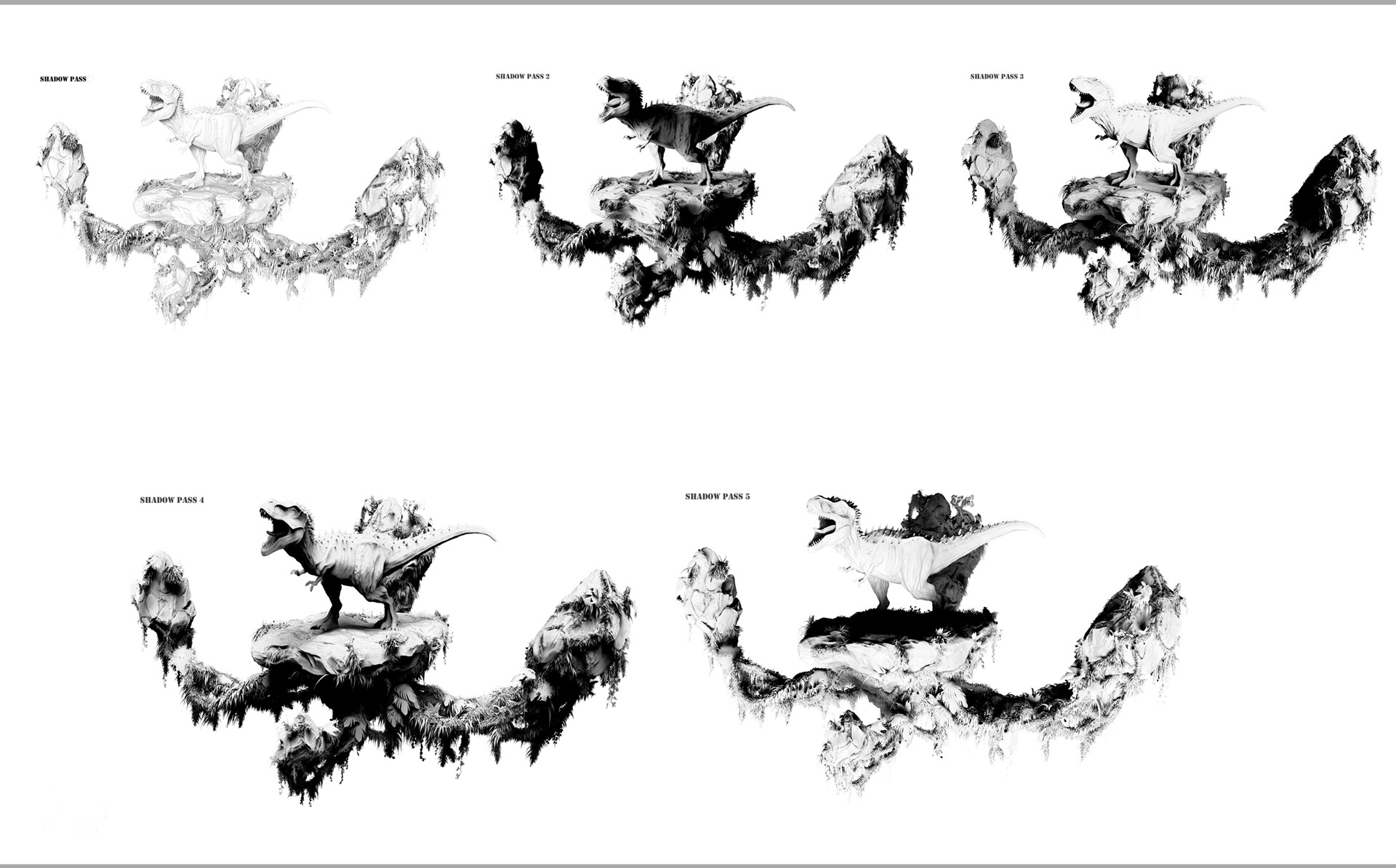 Aniket Dhar - Concept Trex and Landscape sculpt