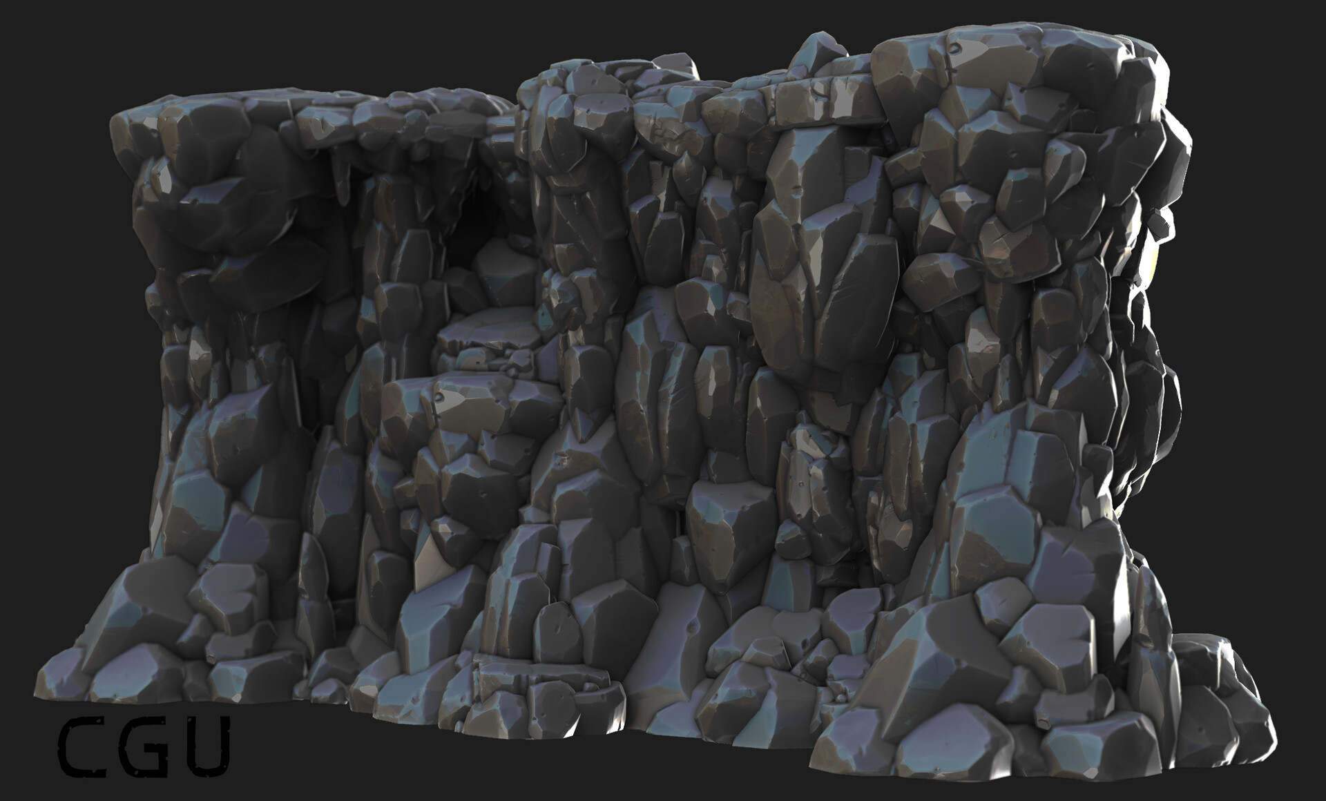ArtStation - Rock wall