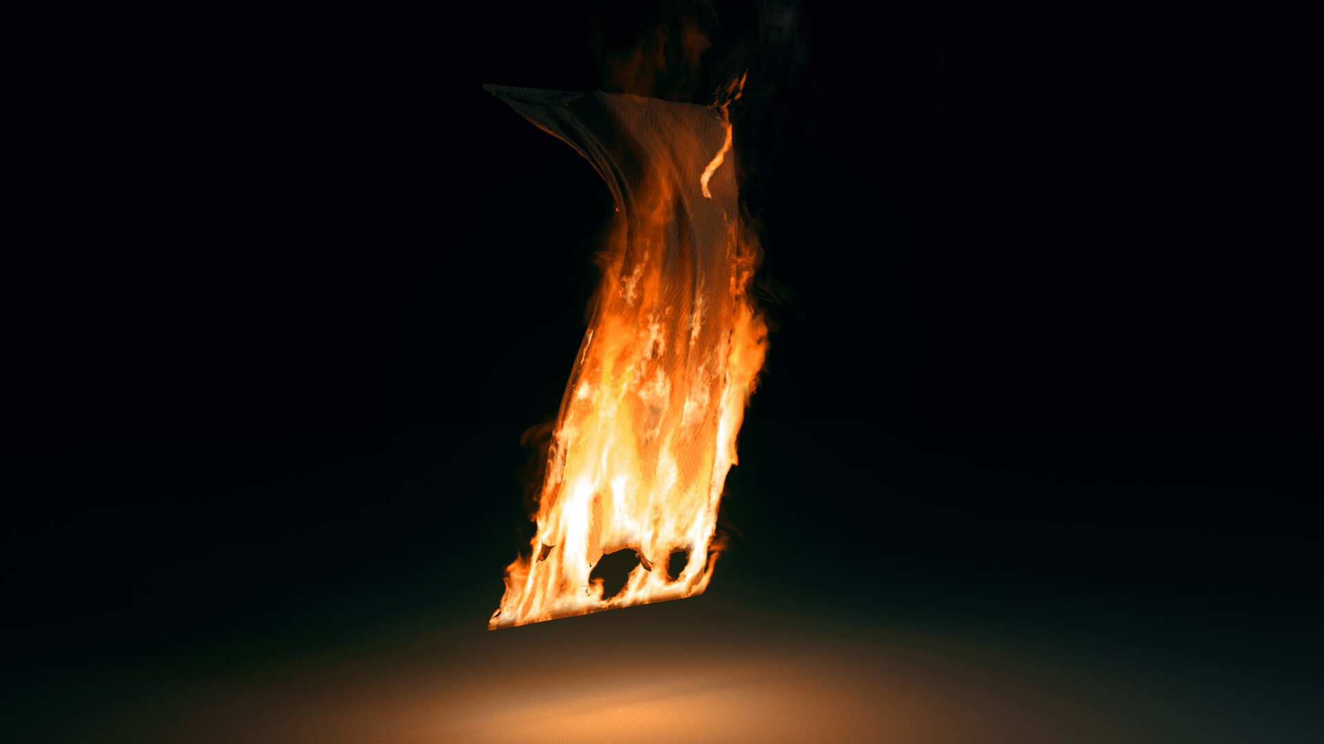 ArtStation - BURNING FLAG