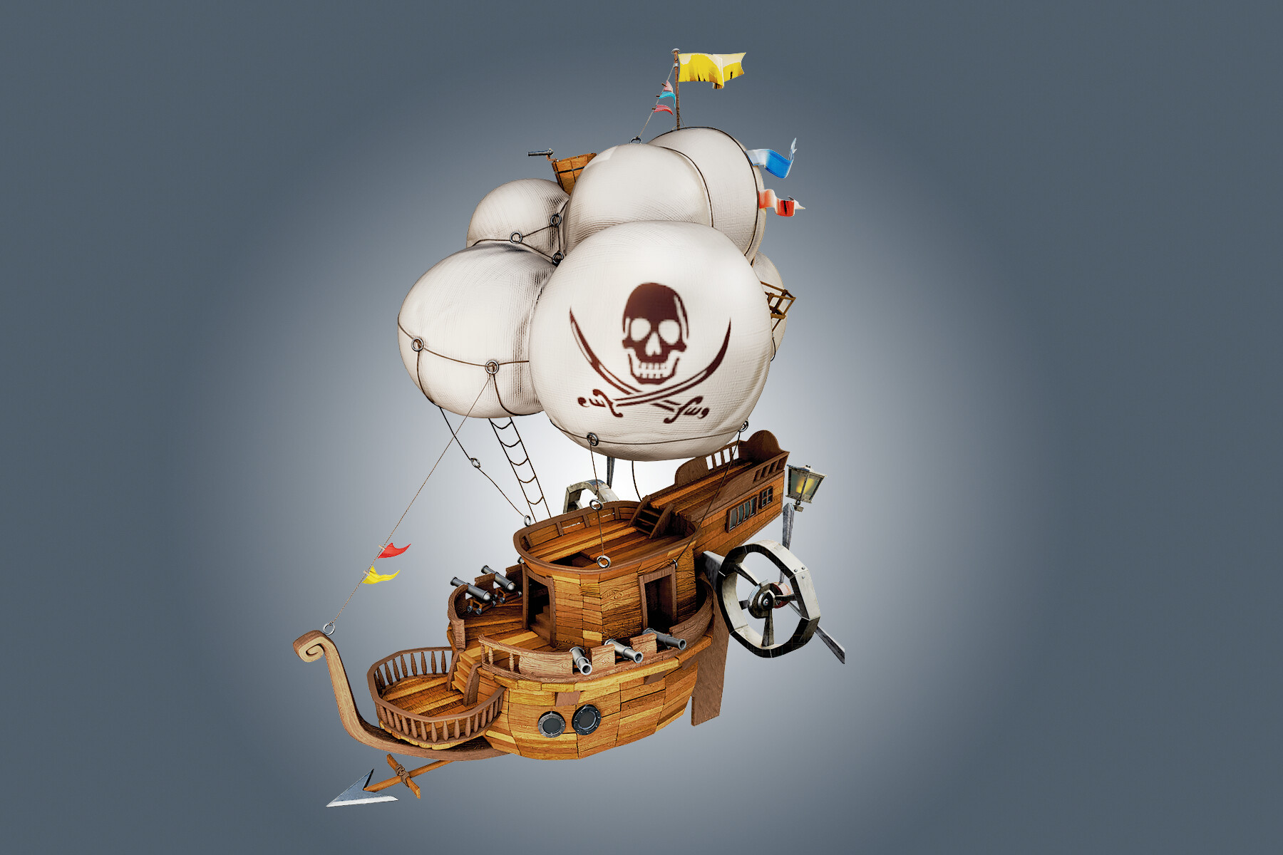 ArtStation - Flying pirates boat