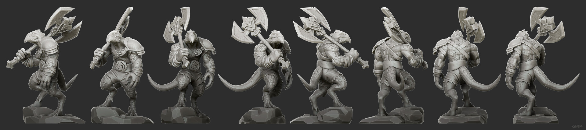 Oden Ocampo - Master Star, Champion of Val Hallen Sculpt