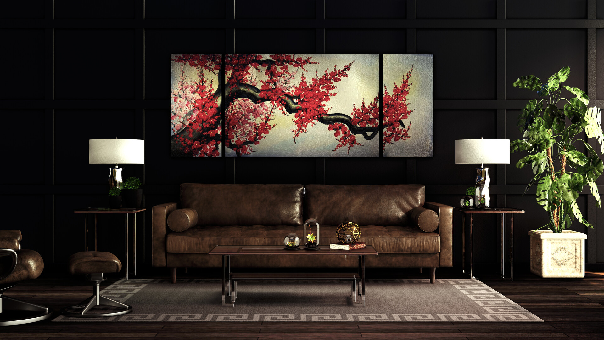 ArtStation - modern living room