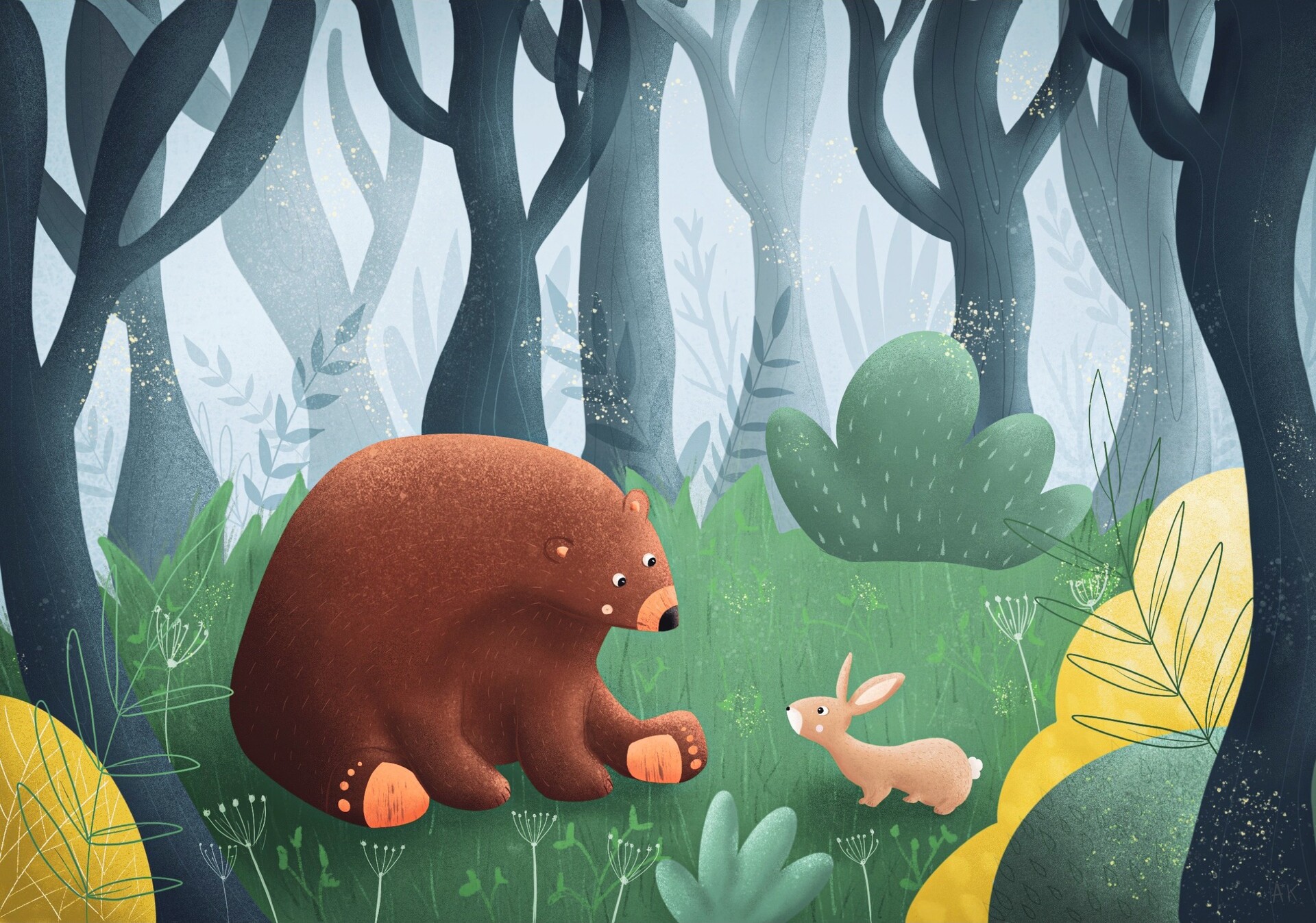 ArtStation - Bear and bunny