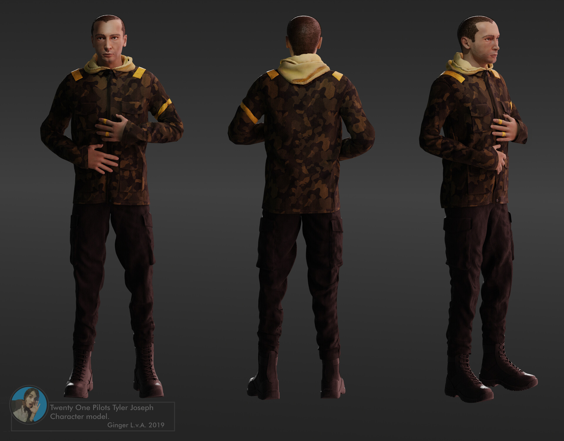 ArtStation - Tyler Joseph Character model
