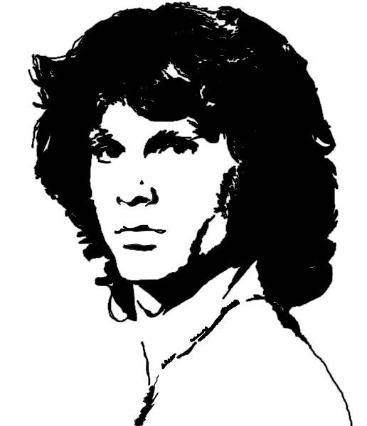 jim morrison drawing
