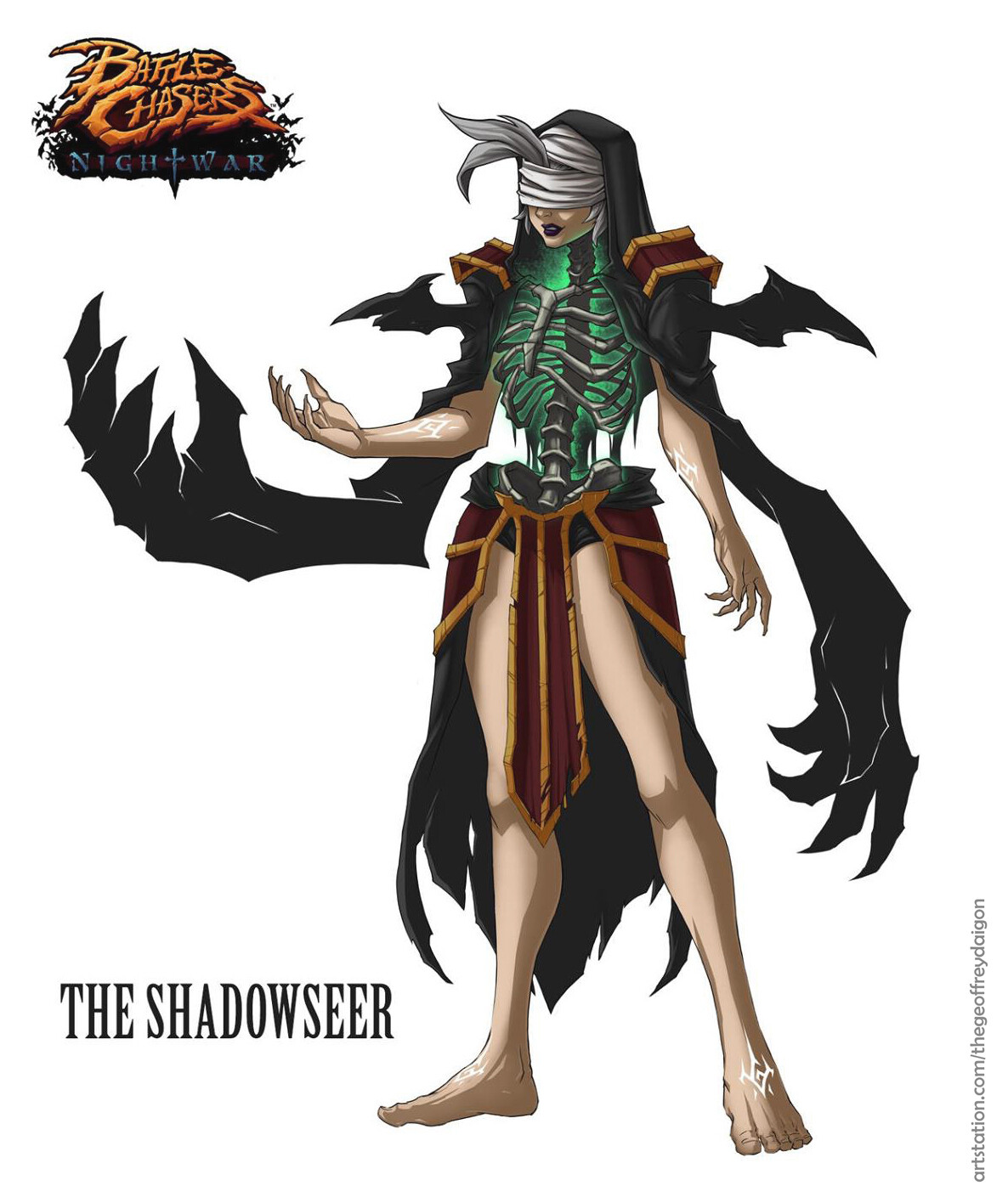 ArtStation - Battle Chasers: The Shadowseer concept