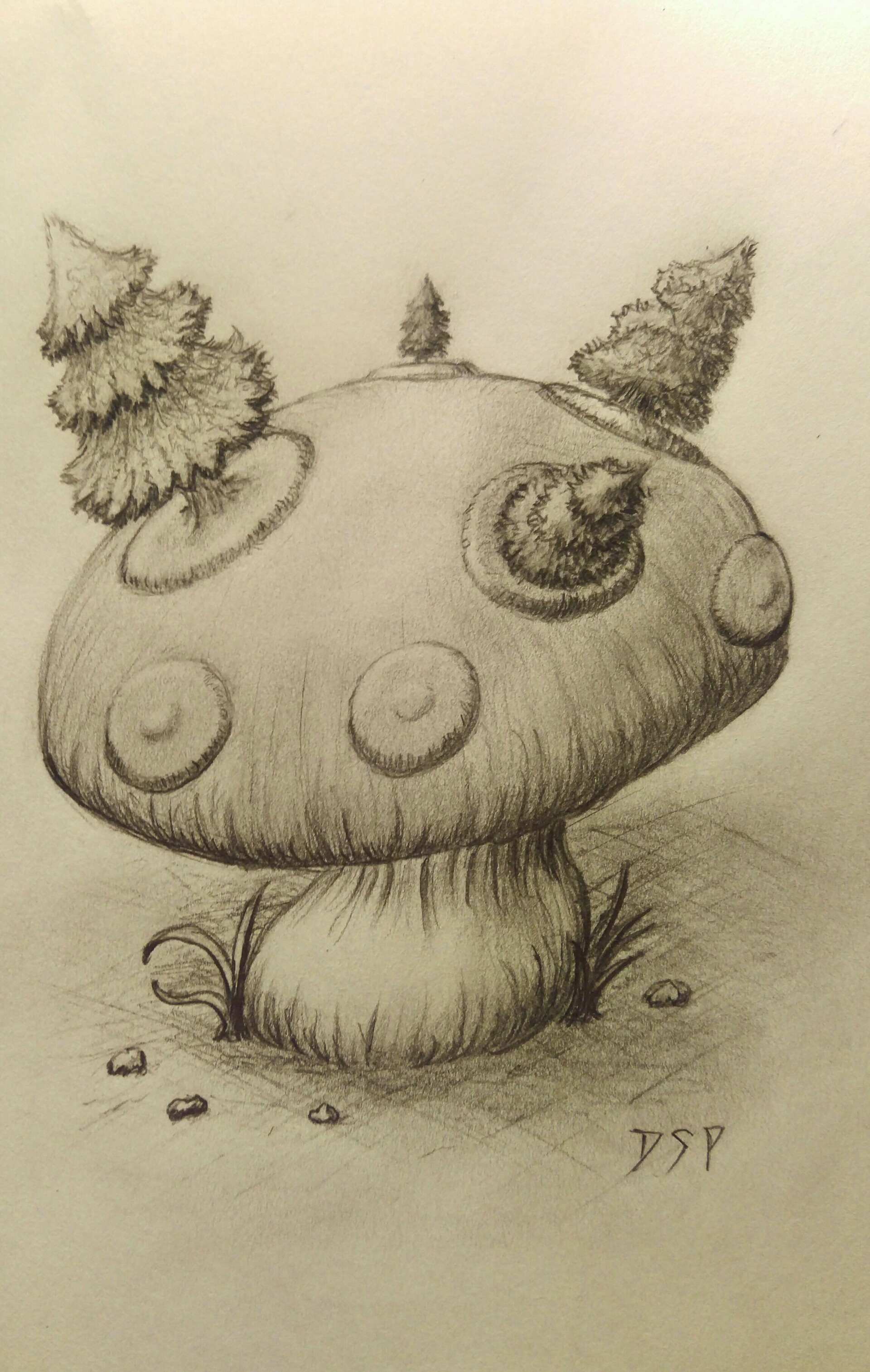 ArtStation - Pine Tree Mushroom