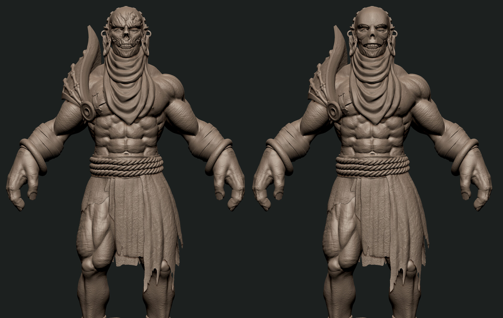 ArtStation - Demon Guardian (random concept sketch)