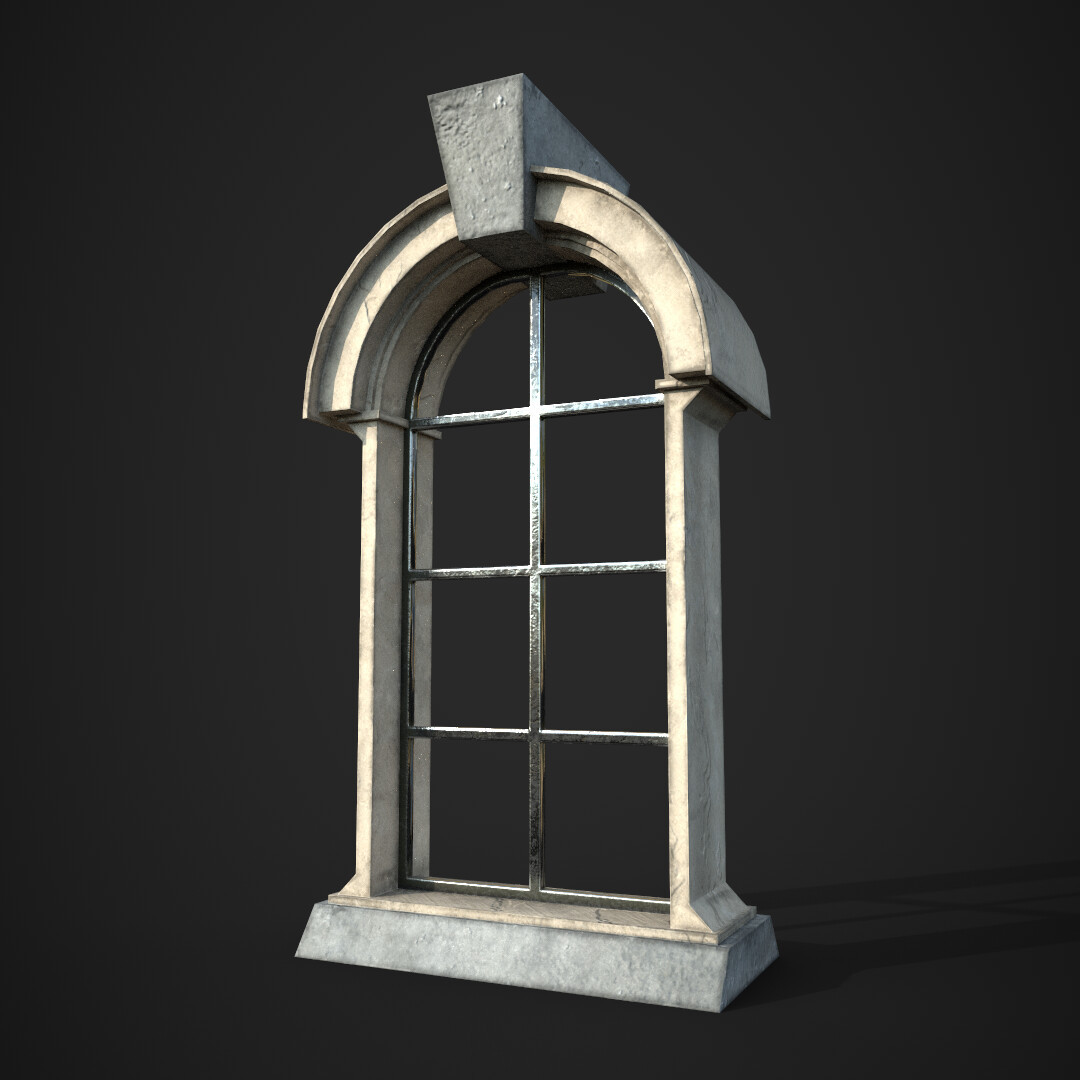 ArtStation - Stone Window Frame