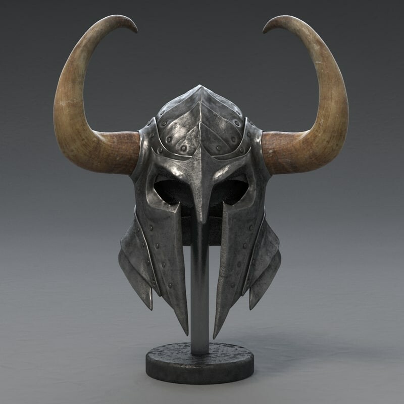 ArtStation - skyrim fan helmet on display
