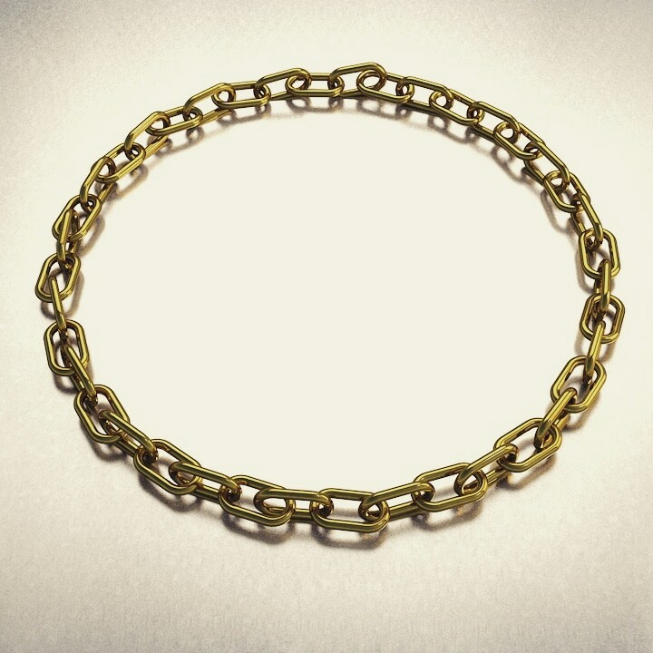 ArtStation - Simple golden chain