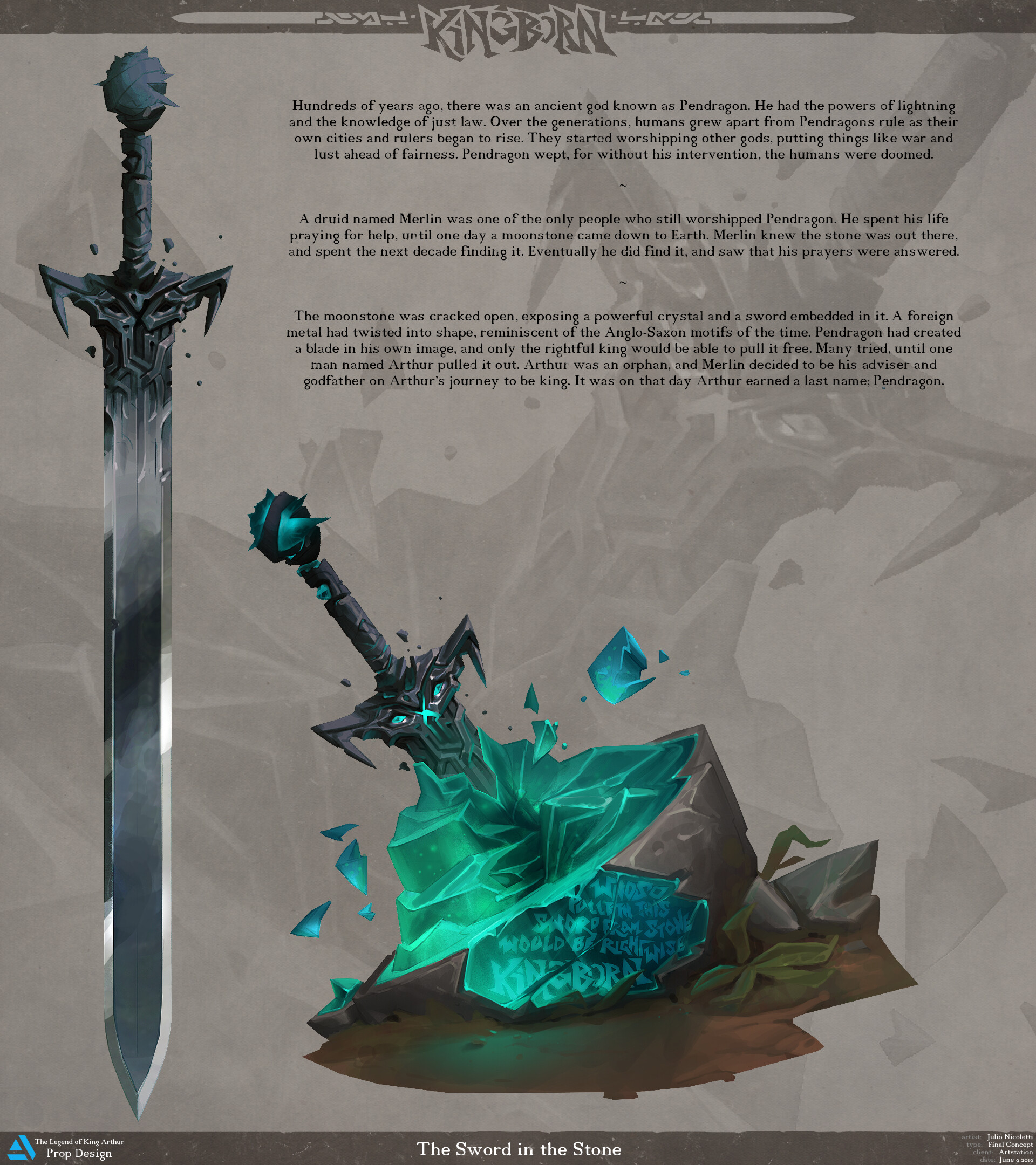 Sword In The Stone Drawing