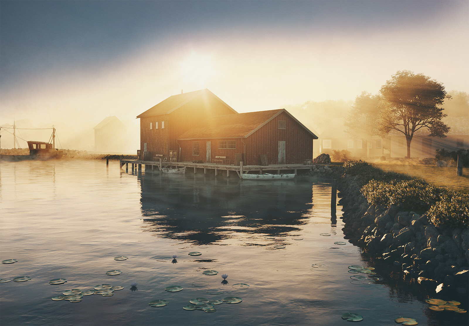 ArtStation - Boathouse