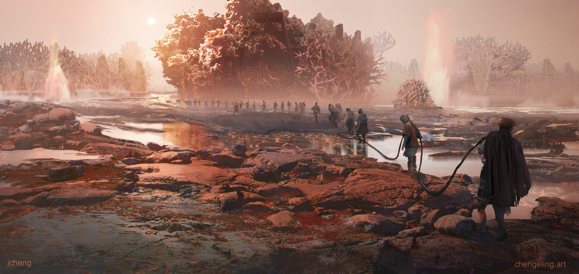 ArtStation - Long march, Jessica Cheng