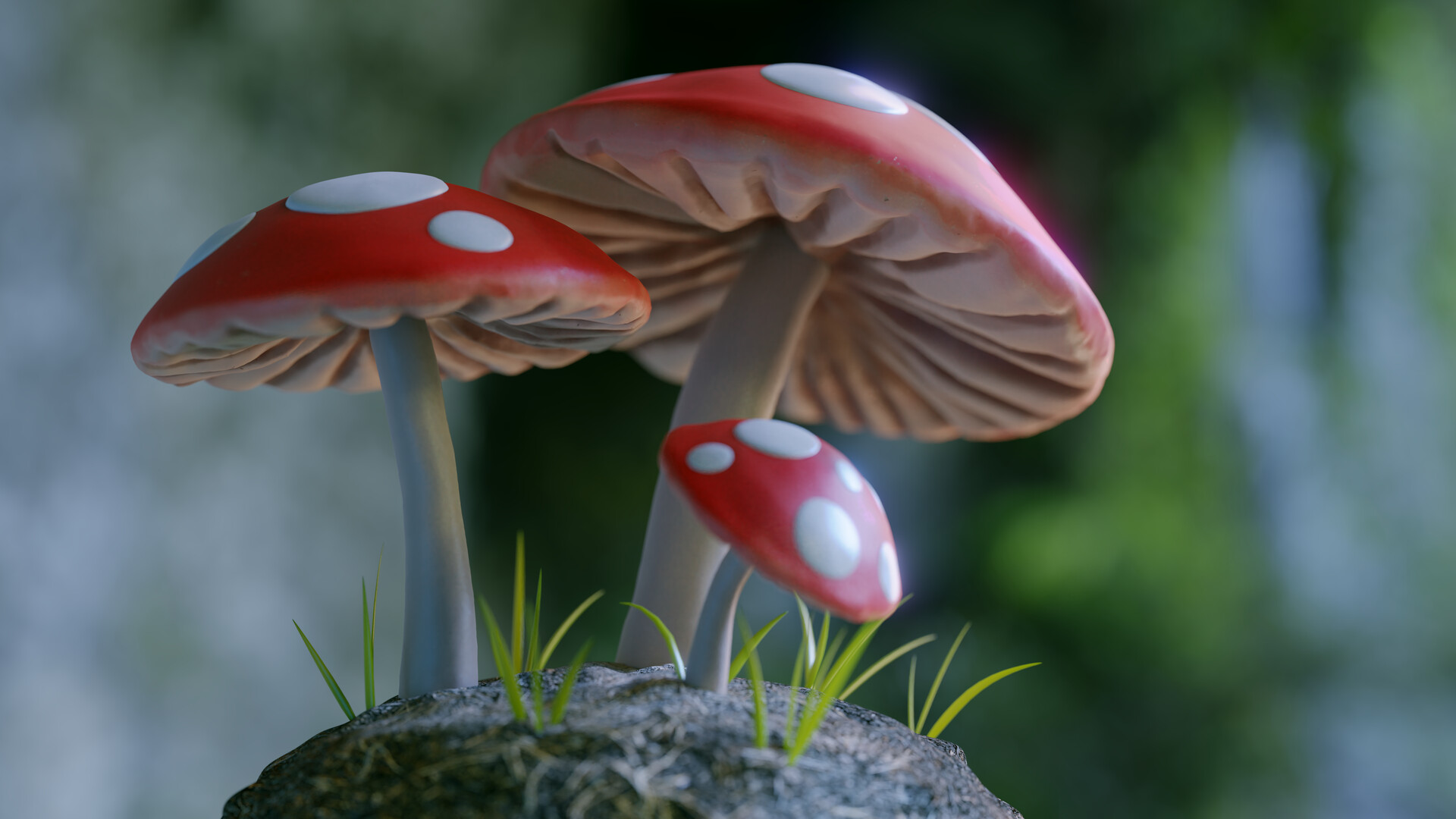 ArtStation - Mushroom Forest Scene
