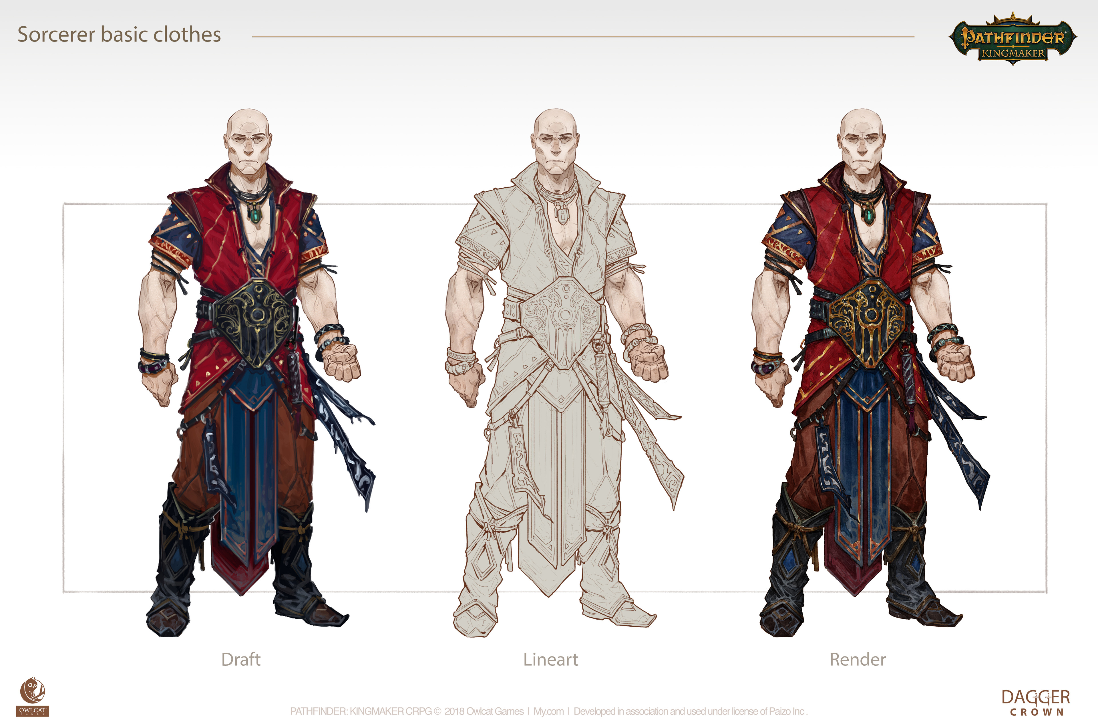 Konstantin Vavilov - Pathfinder: Kingmaker | Sorcerer Basic Clothes