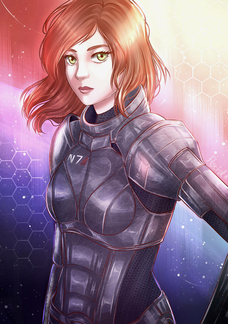 ArtStation - Commander Shepard